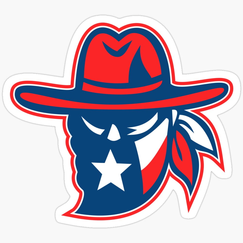 DOPASTICKER Texan Outlaw Texas Flag Mascot Sticker Phone Decal Water ...