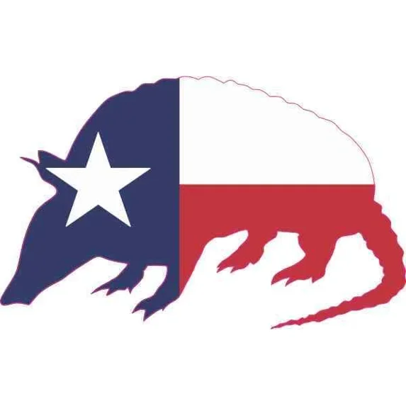 DOPASTICKER Texas Flag Armadillo Sticker Phone Sticker, Latop Sticker ...