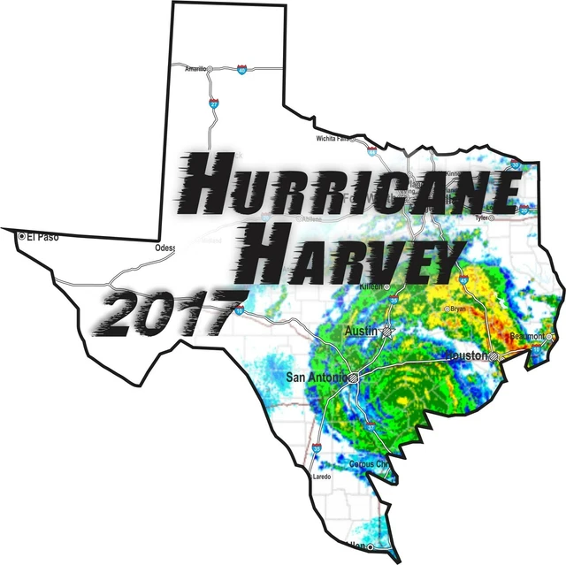 DOPASTICKER Texas Hurricane Harvey Sticker Luggage Car Truck Cup ...