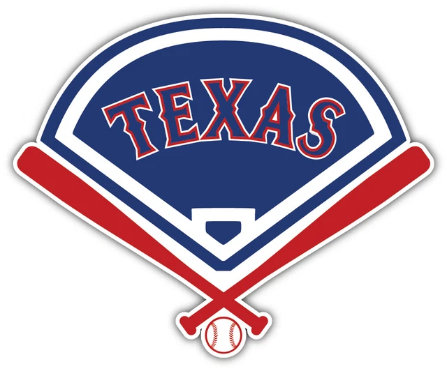 DOPASTICKER Texas Rangers Baseball Sport Logo Car Sticker Phone Water ...