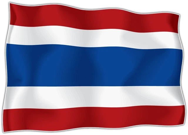 DOPASTICKER Thailand Country Flag Car Window Mirror Sticker Decal Phone ...