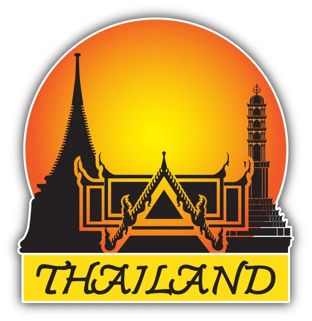 DOPASTICKER Thailand Emblem Sticker Decal Phone Decal Water Bottle ...