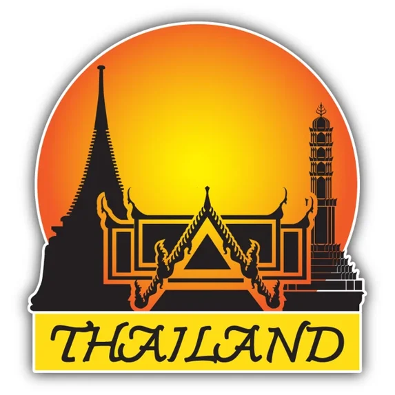 DOPASTICKER Thailand Emblem Sticker Decal Phone Decal Water Bottle ...