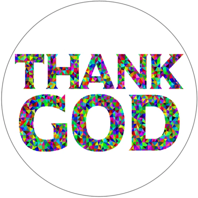 DOPASTICKER Thank God, Jesus Christian Religious Phone Decal Water ...