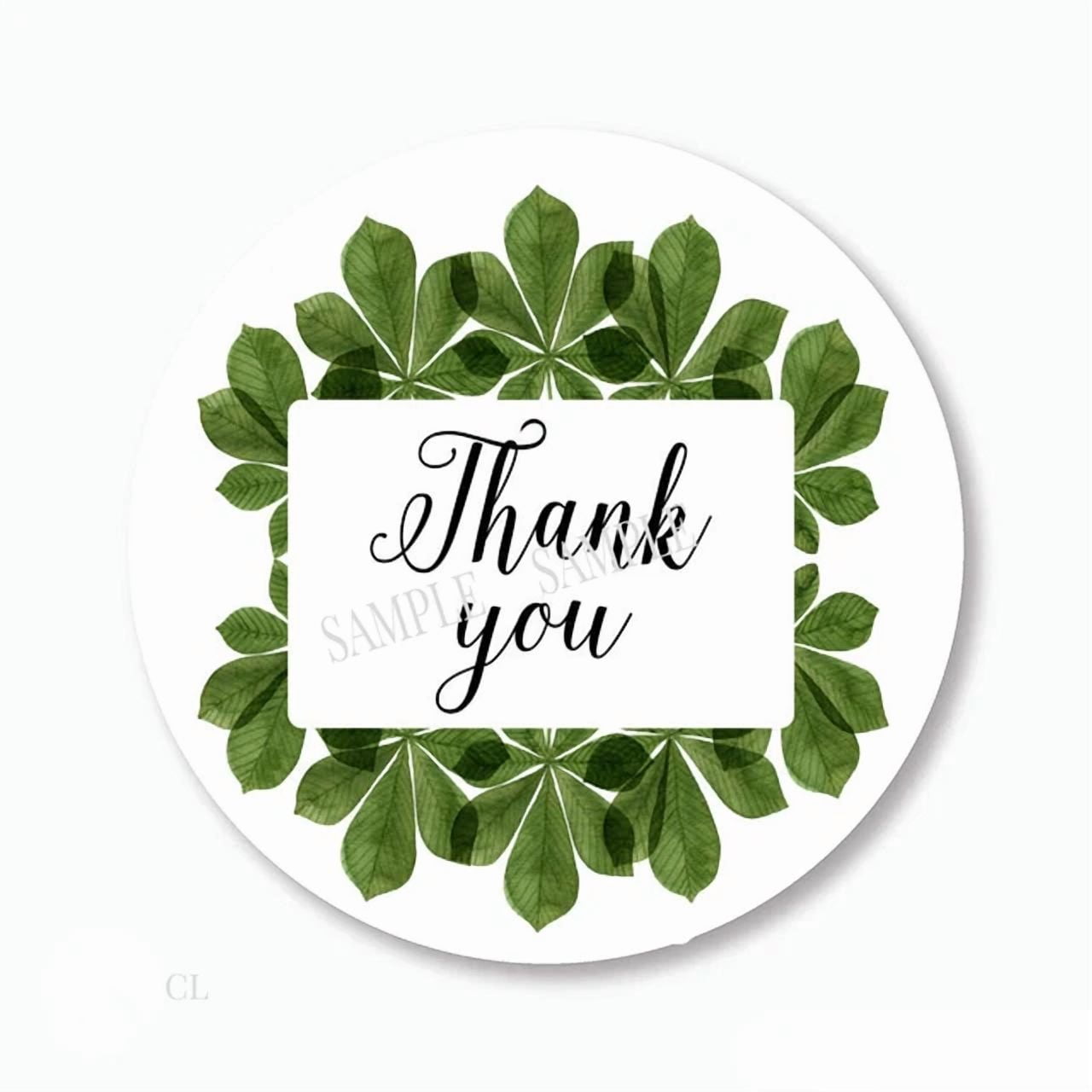 DOPASTICKER Thank You Greenery Thank You Stickers Scrapbook Stickers ...