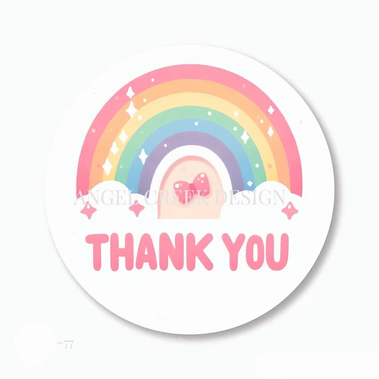 DOPASTICKER Thank You Rainbow Scrapbook Stickers Thank You Rainbow ...