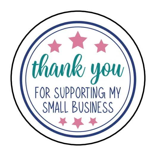 DOPASTICKER Thank You For Supporting My Small Business Stickers Label ...