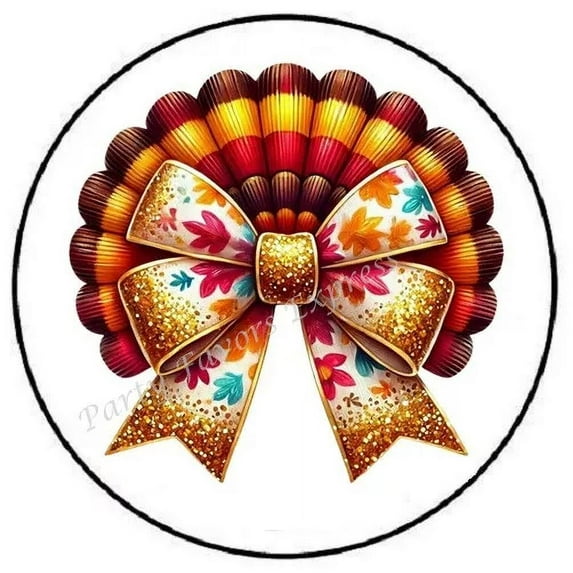DOPASTICKER Thanks.Giving Feather Tale Turkey Bow, Phone Sticker, Lover ...