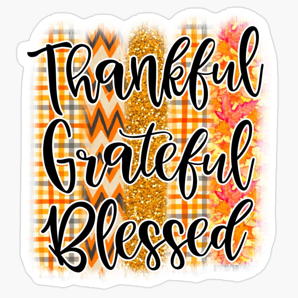 DOPASTICKER Thanks.Giving Turkey Pie Food Dressing Gravy Eat Dinner G0B ...