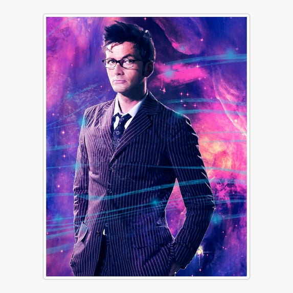 DOPASTICKER The 10Th Doctor Sticker, Phone Sticker Water Bottle Sticker ...