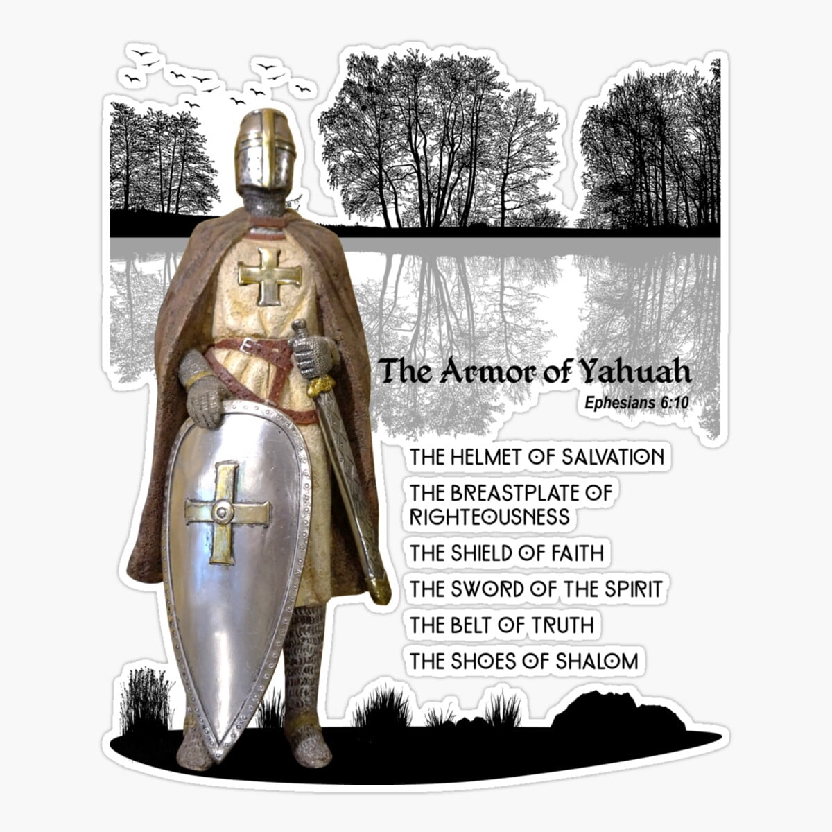 DOPASTICKER The Armor Of Yahuah (Yahuah) - Christian Hebrew Sticker ...
