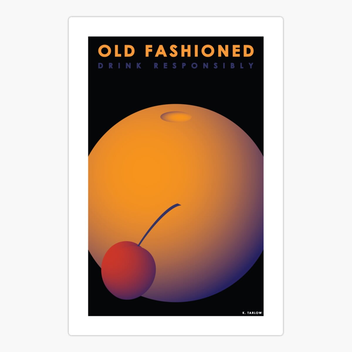 DOPASTICKER The Art Of Drink - Old Fashioned Sticker, Phone Sticker Car ...