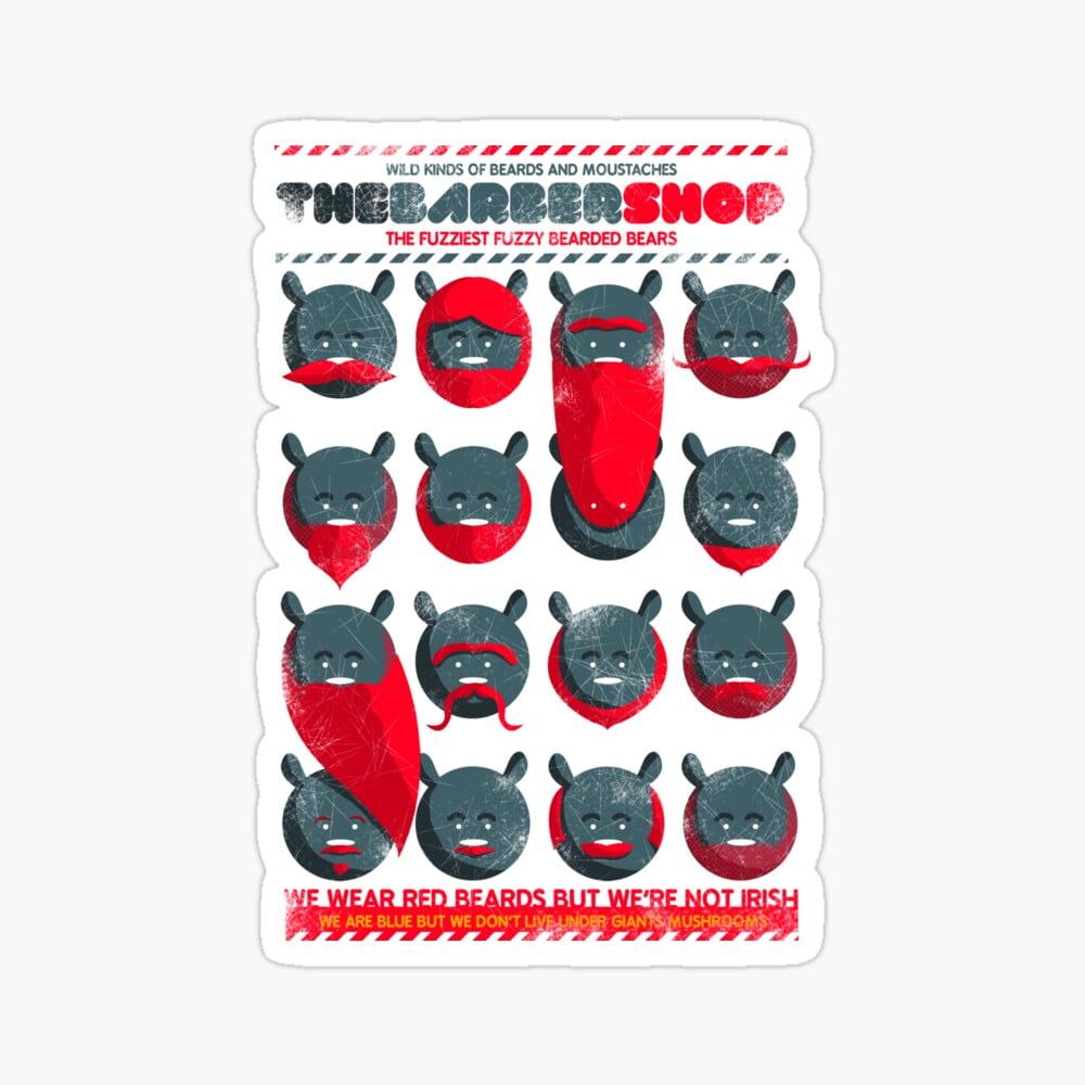 DOPASTICKER The Barbershop - Hot Trending Sticker Phone Decal Water ...