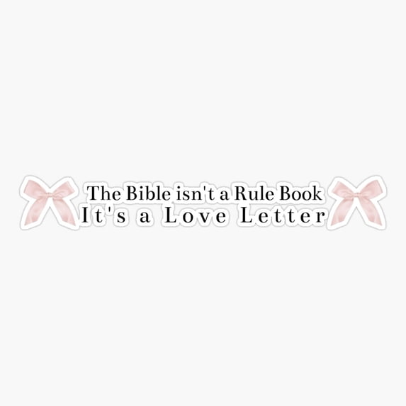 DOPASTICKER The Bible Isnt A Rule Book Sticker, Phone Sticker Car ...