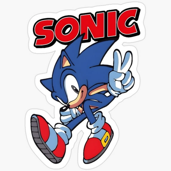 DOPASTICKER The Blue Hedgehog Sticker Phone Sticker, Latop Sticker ...