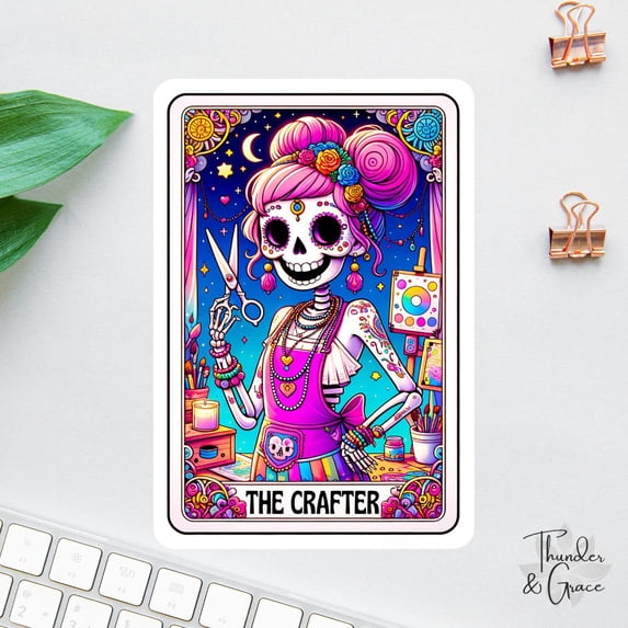DOPASTICKER The Crafter Stickers, Tarot Card Stickers, The Crafter ...