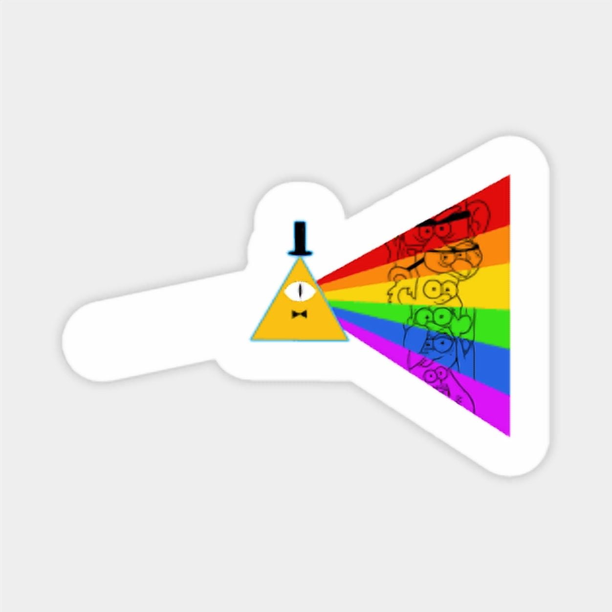 DOPASTICKER The Dark Side Of Gravity Falls Decorative Laptop, Phone ...