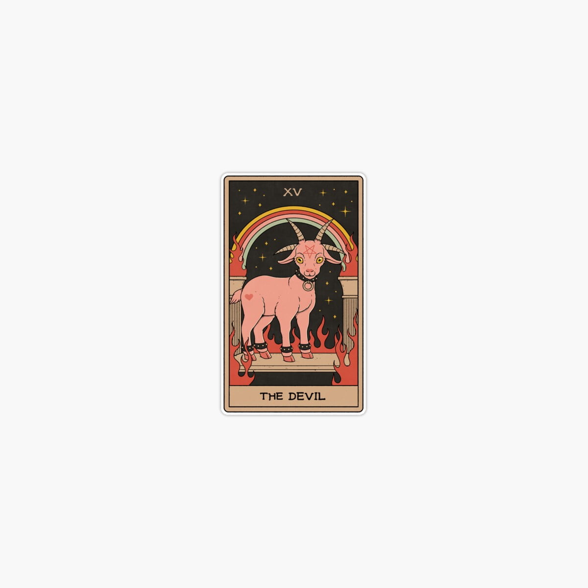 DOPASTICKER The Devil, Goat Tarot Sticker, Phone Sticker Car Stickers ...