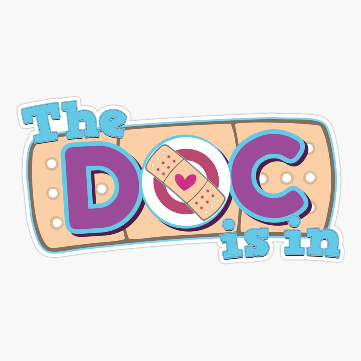 DOPASTICKER The Doc Is In Â© Graphicloveshop Sticker, Phone Sticker Car ...