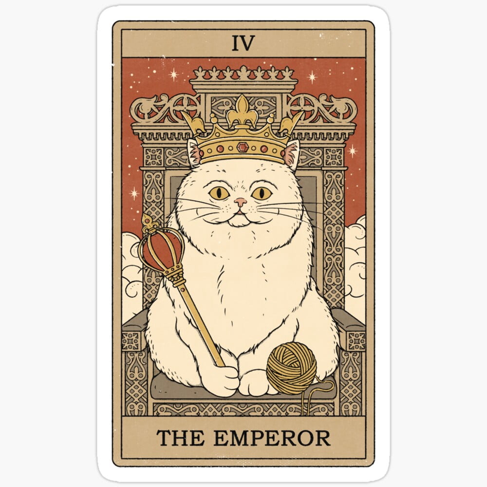 DOPASTICKER The Emperor- Cats Perfect Sticker Gift Everyone Phone Decal ...