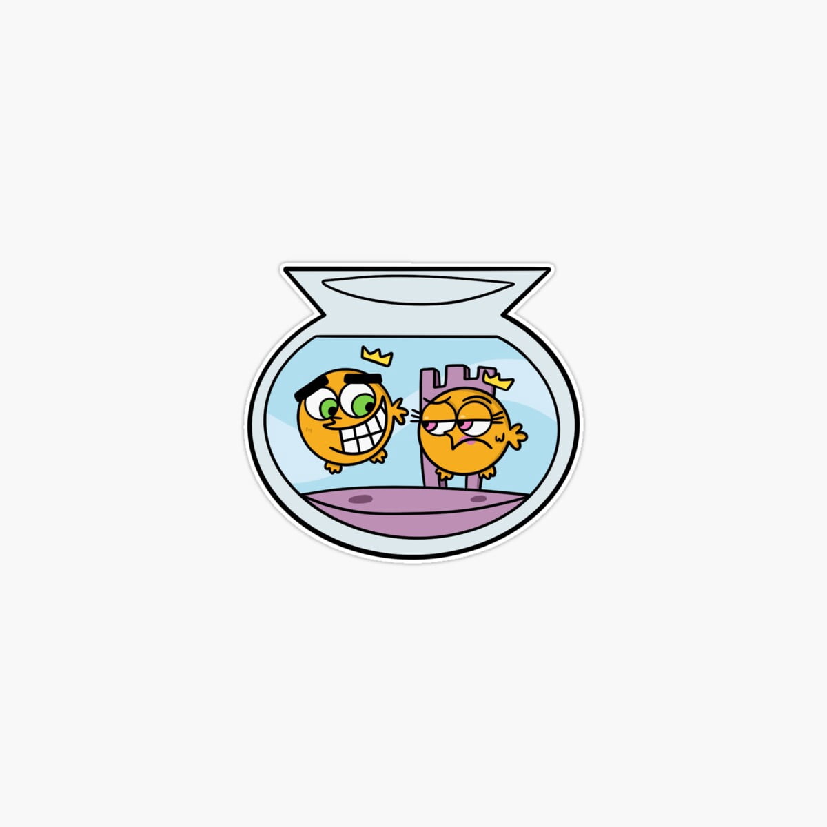 DOPASTICKER The Fairy Odd Parents Cosmo Wanda Sticker, Phone Sticker ...