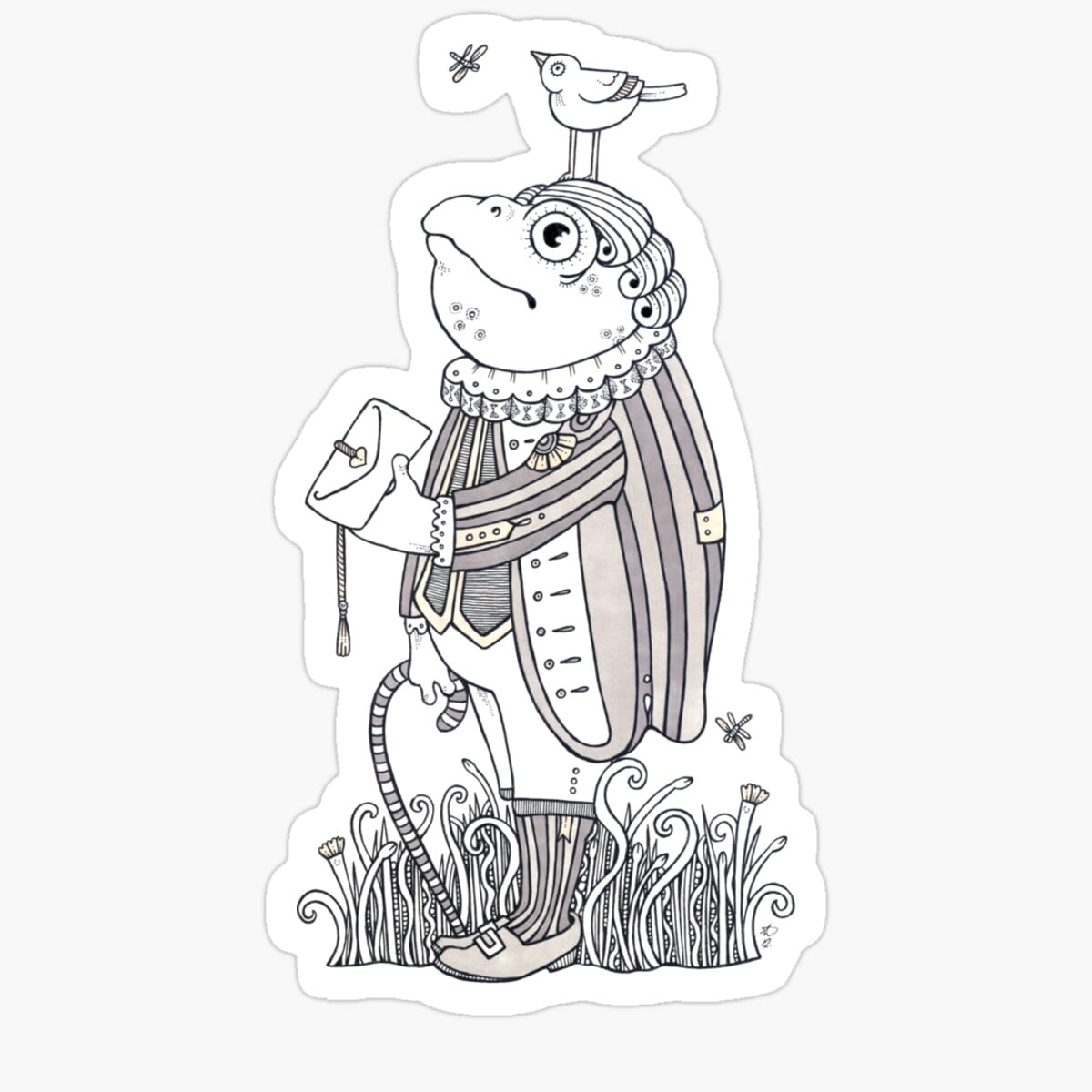 DOPASTICKER The Frog Footman Sticker Birthday Gifts - Decorative Laptop ...