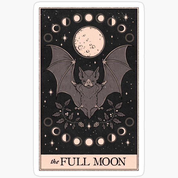 DOPASTICKER The Full Moon Perfect Sticker Gift Everyone Phone Decal ...