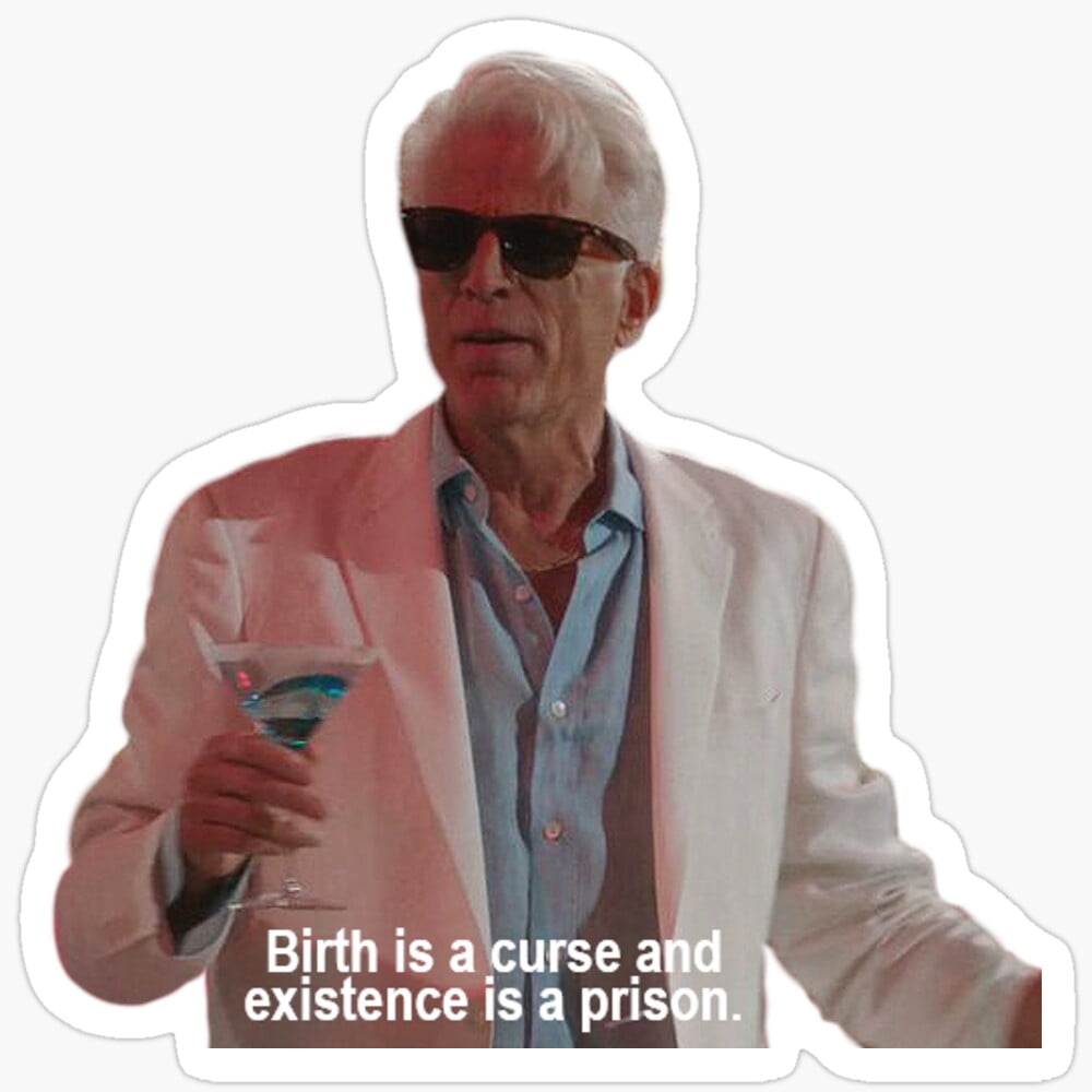DOPASTICKER The Good Place: "Birth Is A Curse" Sticker Phone Sticker ...
