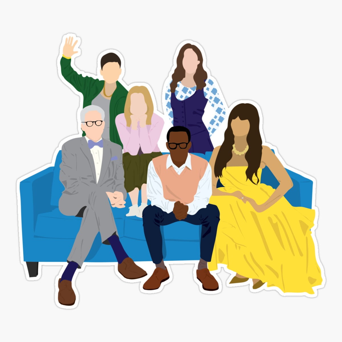 DOPASTICKER The Good Place Soul Squad Sticker, Phone Sticker Car ...