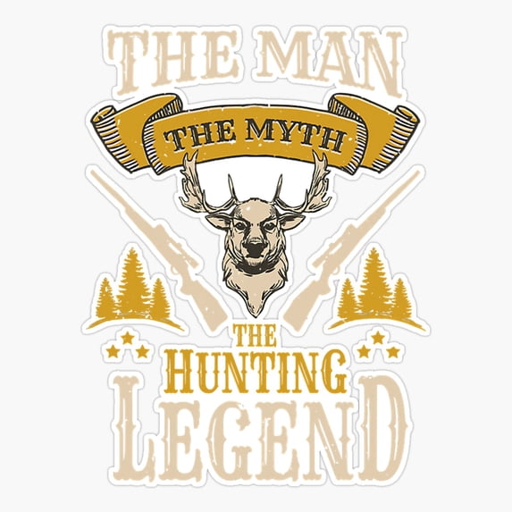 DOPASTICKER The Hunting Legend Hunting Deer Rile Sticker, Phone Sticker ...