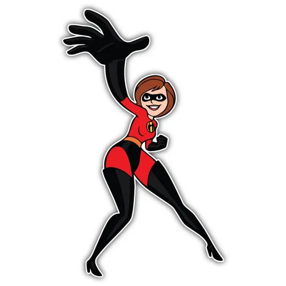 DOPASTICKER The Incredibles Elastigirl Cartoon Sticker Decal Phone ...