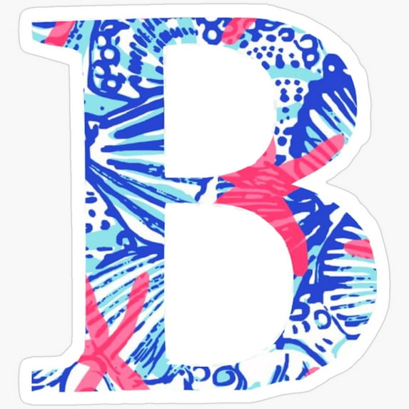 DOPASTICKER The Letter B Sticker Birthday Gifts - Decorative Laptop ...