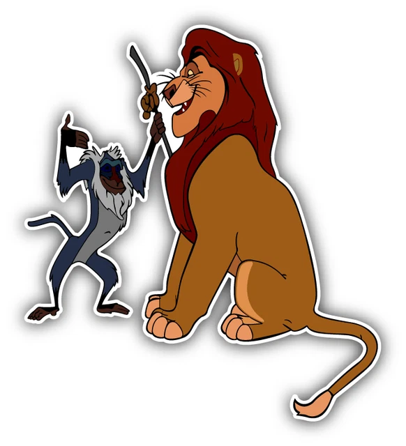 DOPASTICKER The Lion King Monkey Cartoon Car Sticker Decal Phone Decal ...
