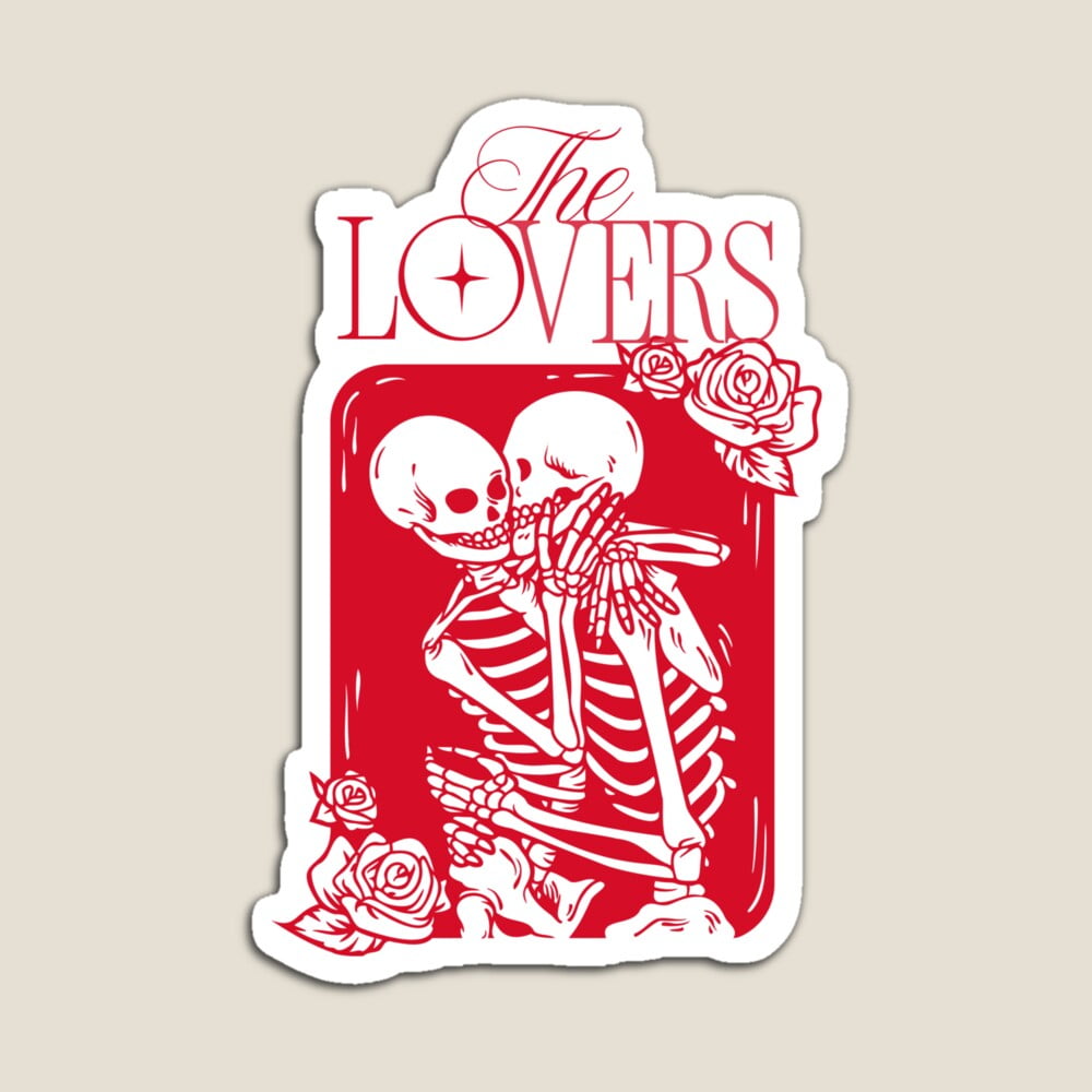 DOPASTICKER The Lovers - Tarot - Major Arcana - Valentine'S Day Sticker ...