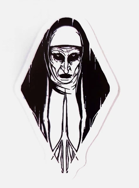 DOPASTICKER The Nun The Conjuring Horror Sticker Phone Decal Water ...