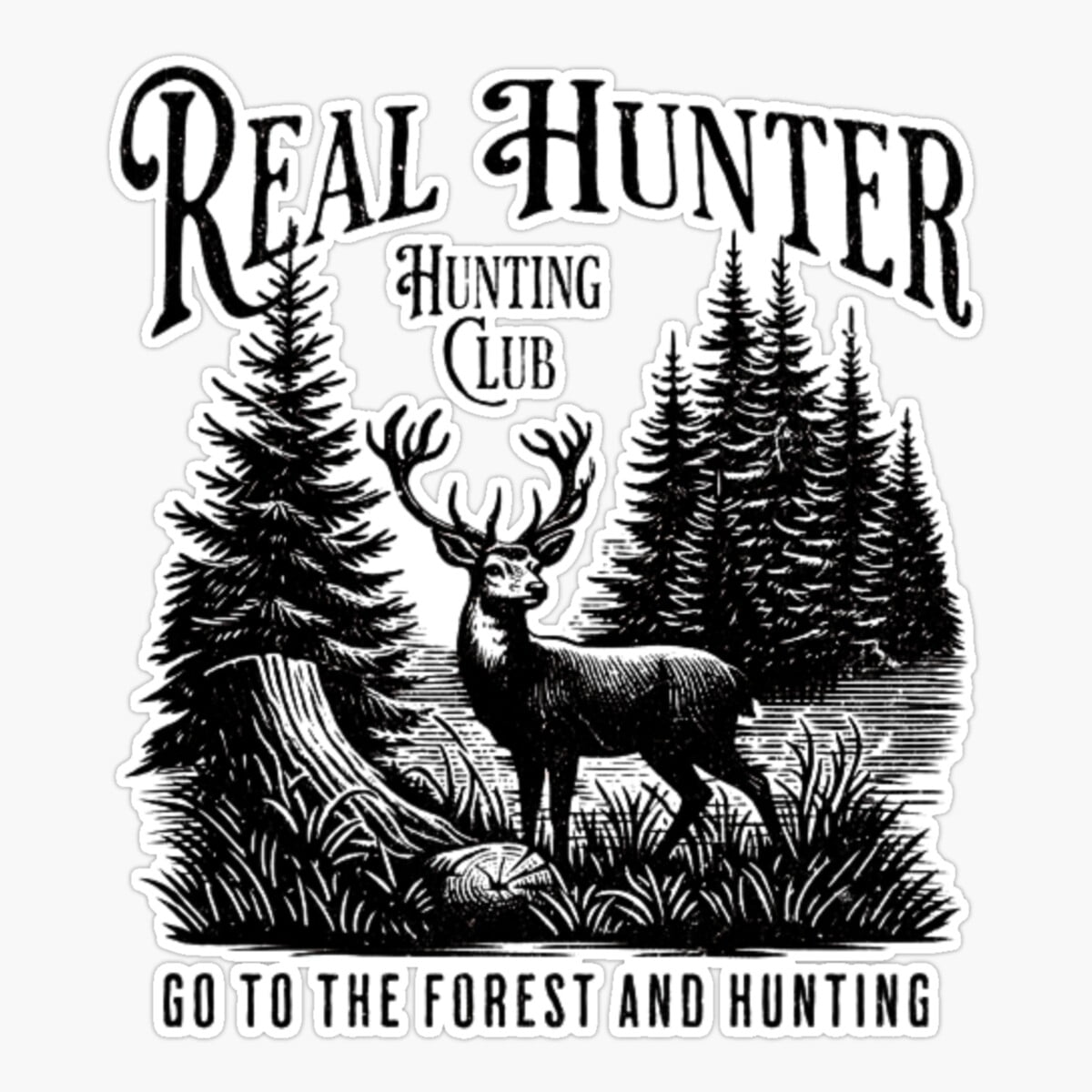 DOPASTICKER The Orest Awaits, Hunter Sticker, Phone Sticker Car ...