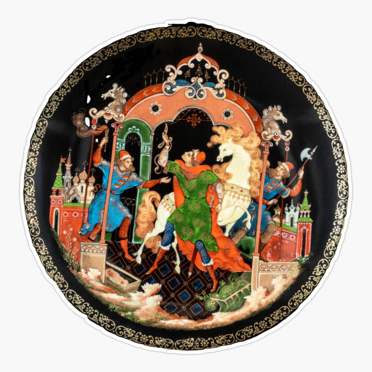 DOPASTICKER The Prince And The Castle Sticker, Phone Sticker Car ...