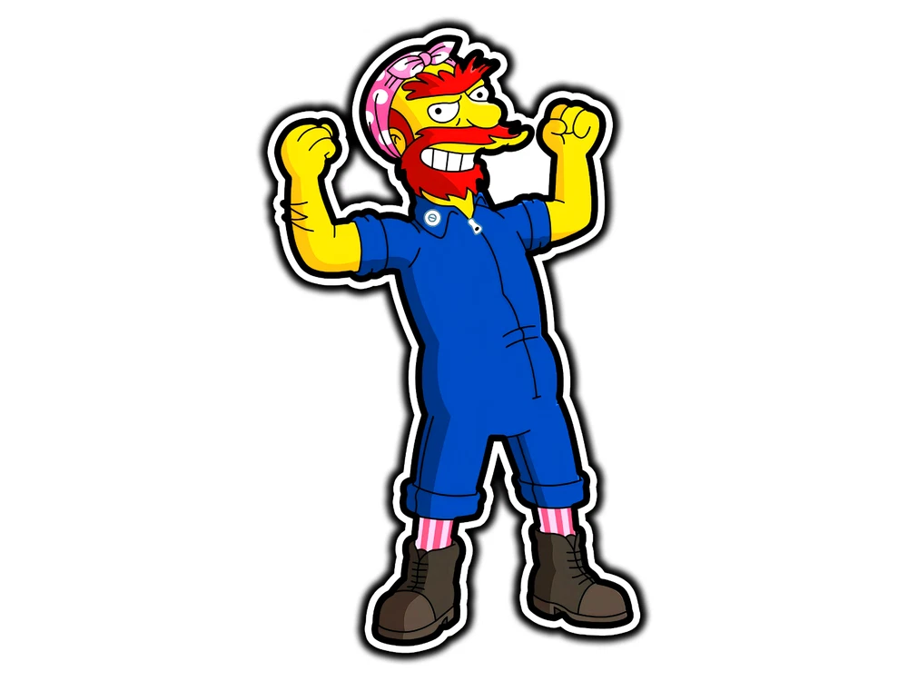 DOPASTICKER The Riveter Willie Sticker Decal Phone Decal Water Bottle ...