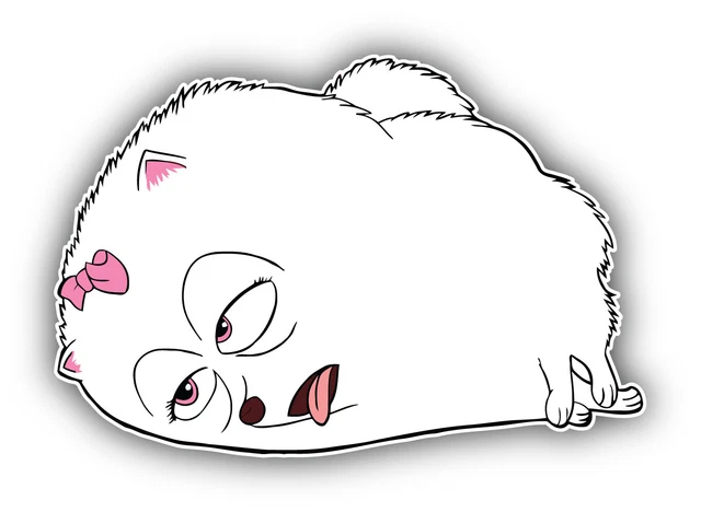 DOPASTICKER The Secret Life Of Pets Cartoon Gidget Sticker Decal Phone ...