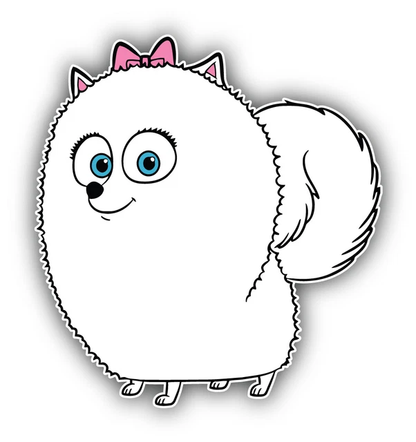 DOPASTICKER The Secret Life Of Pets Cartoon Gidget Sticker Decal Phone ...