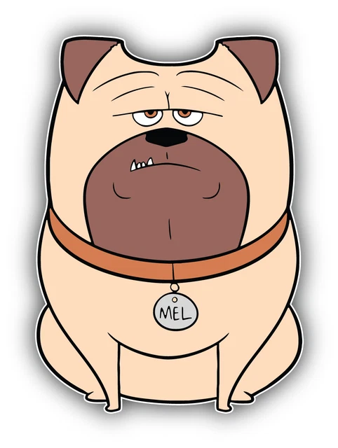 DOPASTICKER The Secret Life Of Pets Cartoon Mel Sticker Decal Phone ...