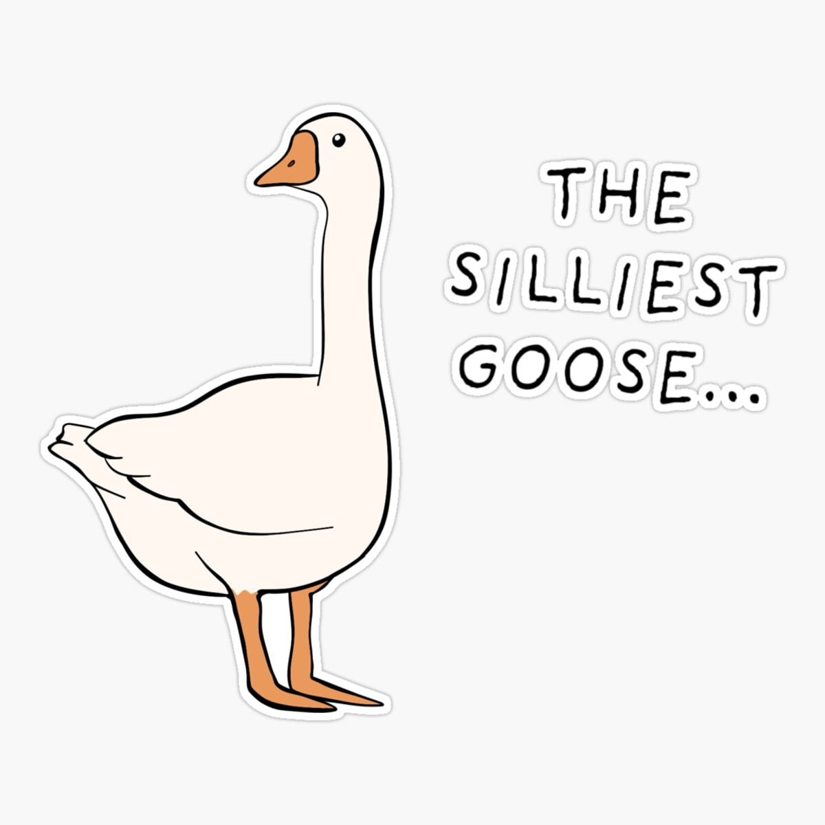 DOPASTICKER The Silliest Go.Ose Sticker, Phone Sticker Car Stickers ...