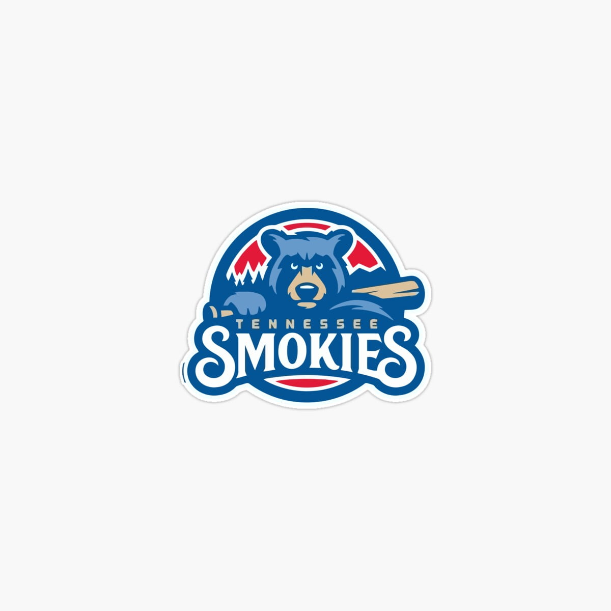 DOPASTICKER The Smokies-Baseball Sticker, Phone Sticker Car Stickers ...