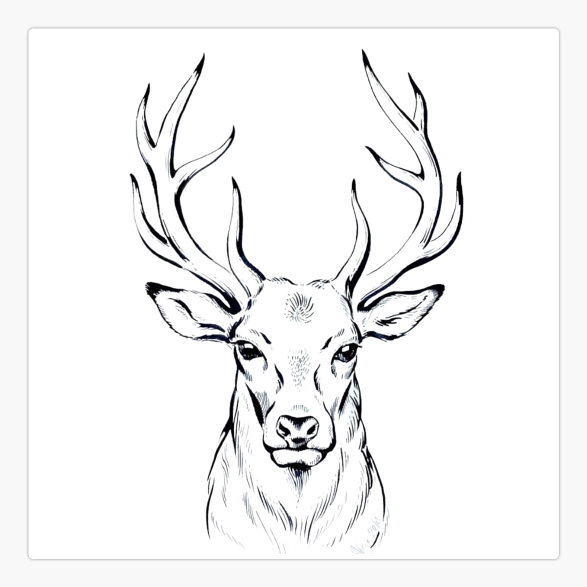 DOPASTICKER The Stag Sticker, Phone Sticker Car Stickers, Birthday Gift ...