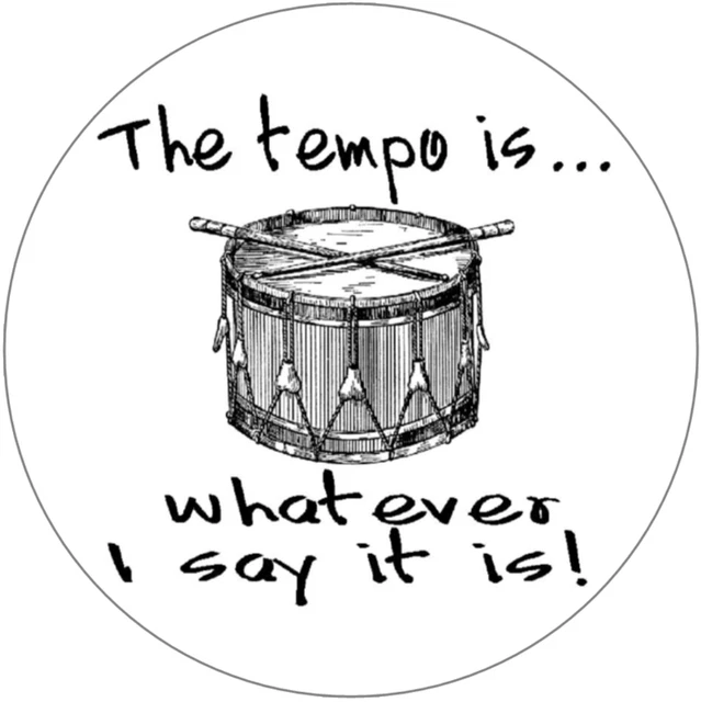 DOPASTICKER The Tempo Is Whatever I Say It Is Sticker, Drummer Phone ...