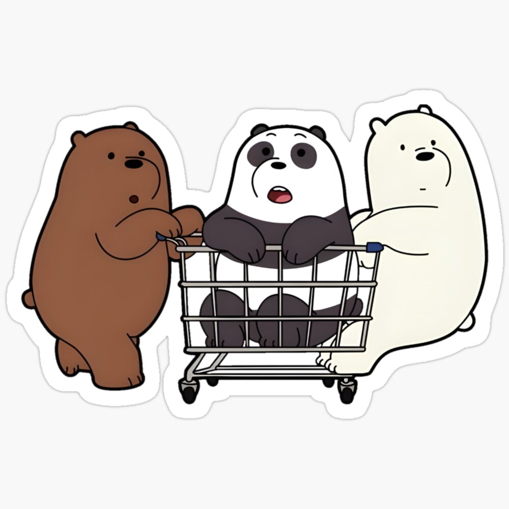 DOPASTICKER The Trio Bears Sticker Phone Sticker, Latop Sticker, Lover ...