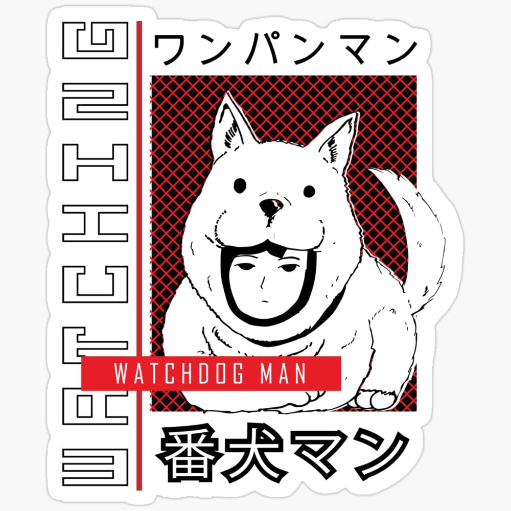 DOPASTICKER The Watchdog Man Sticker Phone Decal Water Bottle Stickers ...