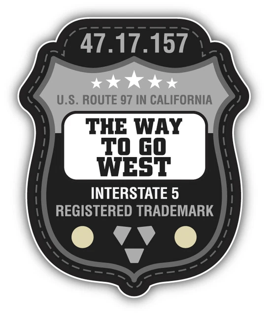 DOPASTICKER The Way To Go West Camp Travel Label Car Sticker Phone ...