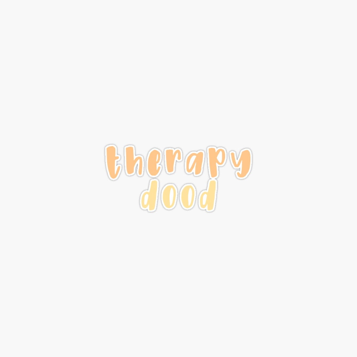 DOPASTICKER Therapy Dood, Goldendoodle Golden Doodle Sticker, Phone ...