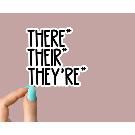 DOPASTICKER There Grammar Sticker Grammar Sticker, Inspirational For ...